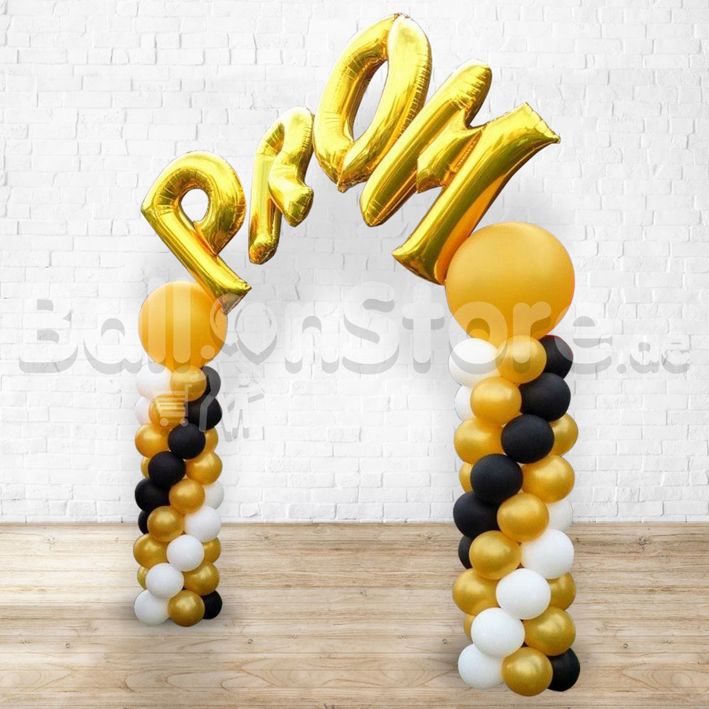 PROM Night Classic Standard Balloon Pillar With Single Floating PROM F