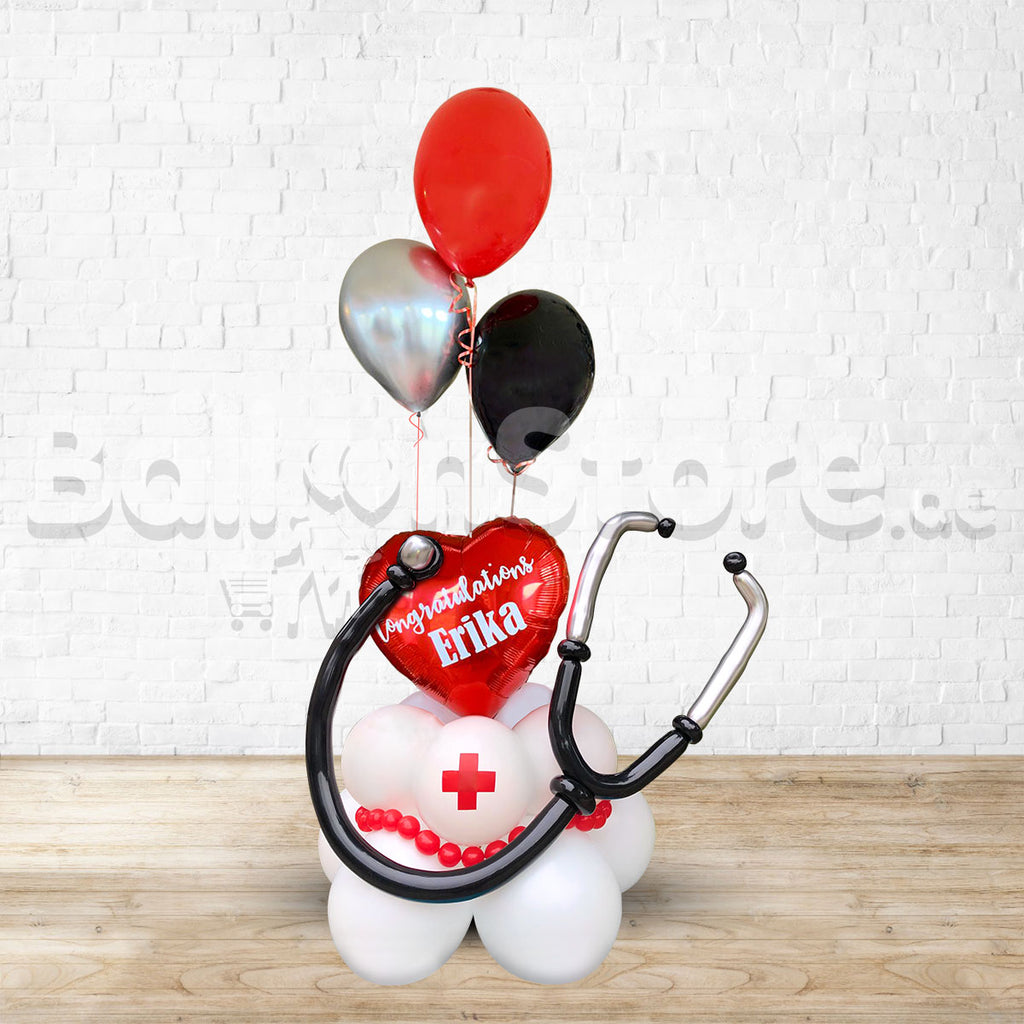 Nurses / Doctors Day Custom Text ORBZ Balloon Table Top