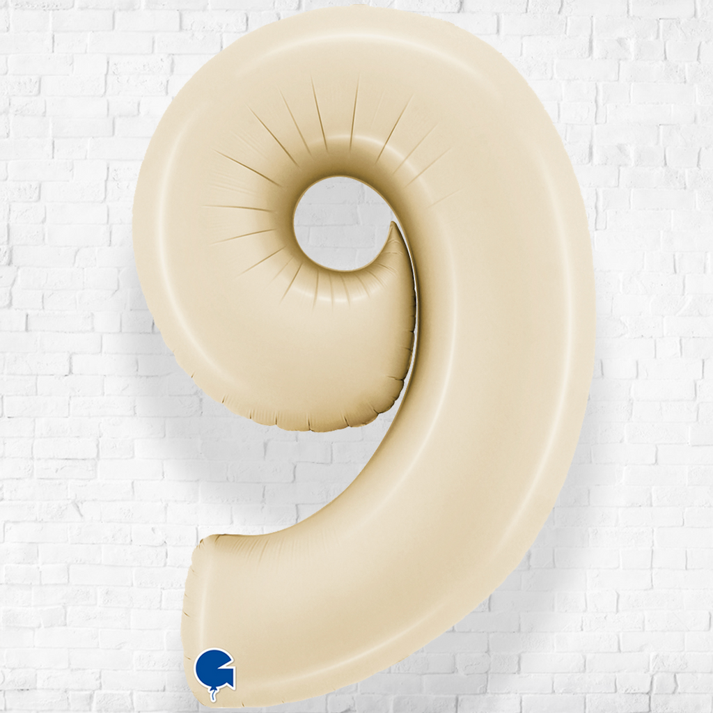 Number Nine Cream Helium Filled